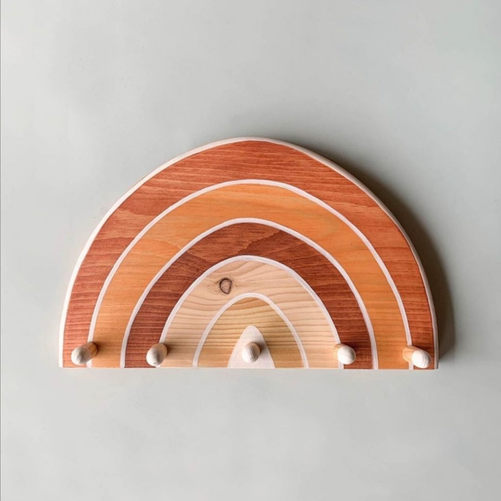 Wooden Rainbow Hanger | Luna Play