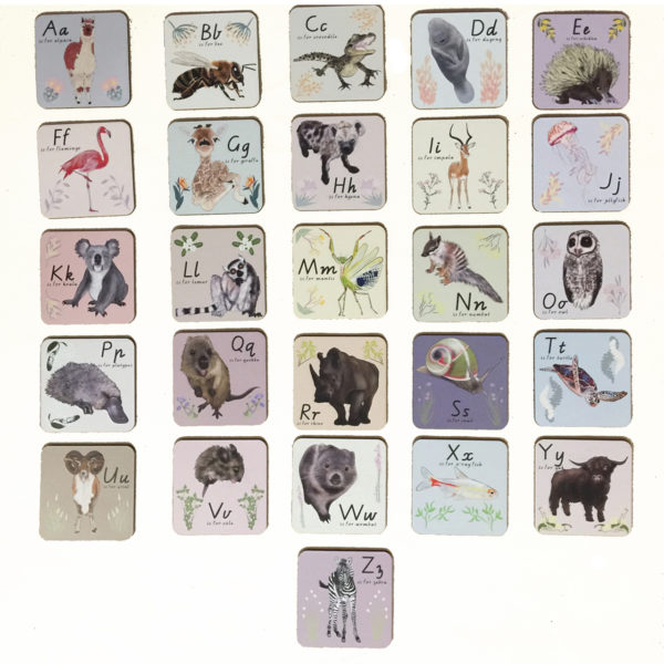 Coloured ABC Tiles | Luna Play